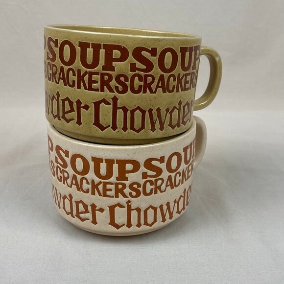 None and/or Unknown | Dining | Vintage Soup Crackers Chowder Mug Bowl ...